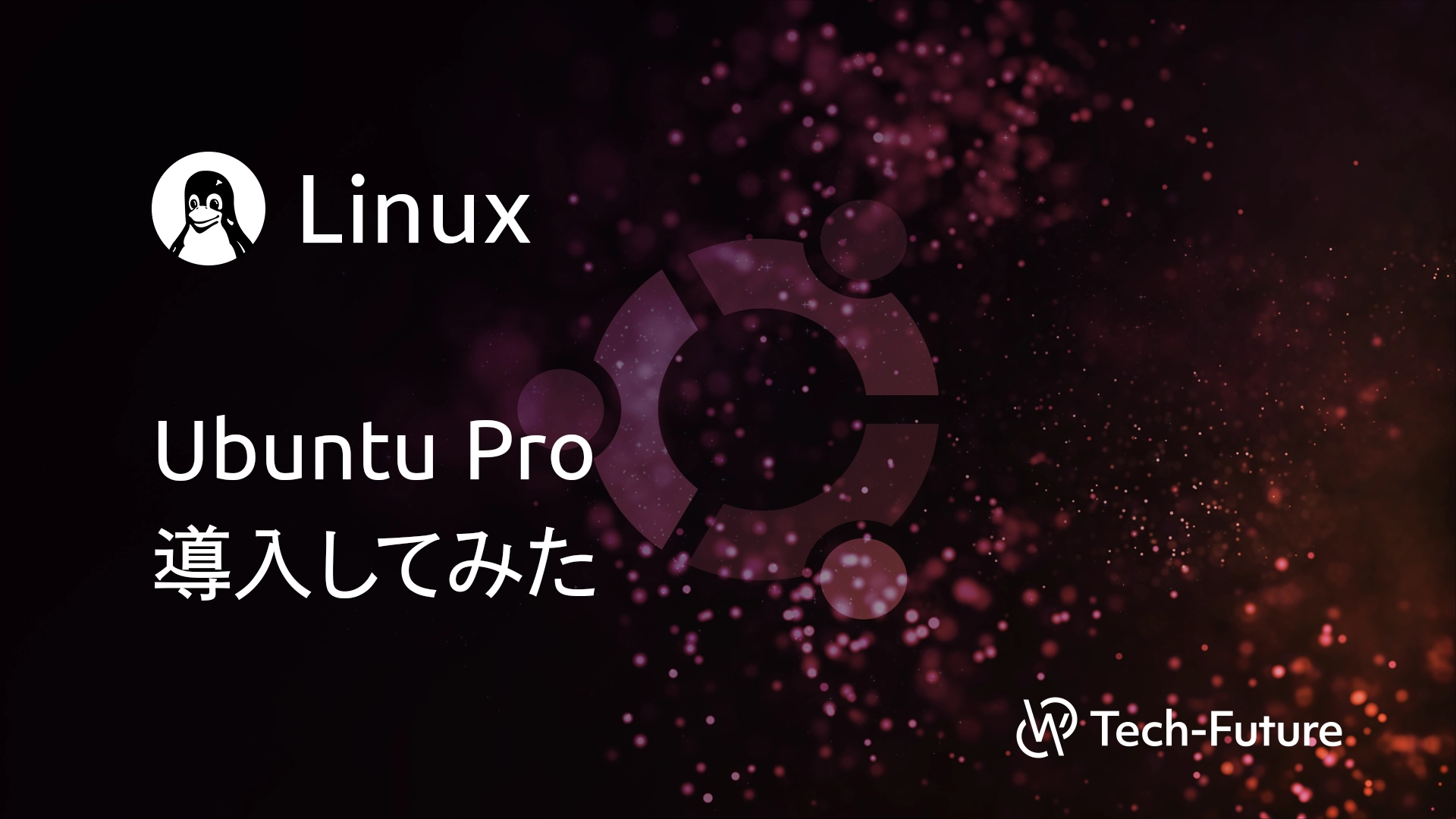 【Linux】Ubuntu Pro導入してみた | willserver for tech-future