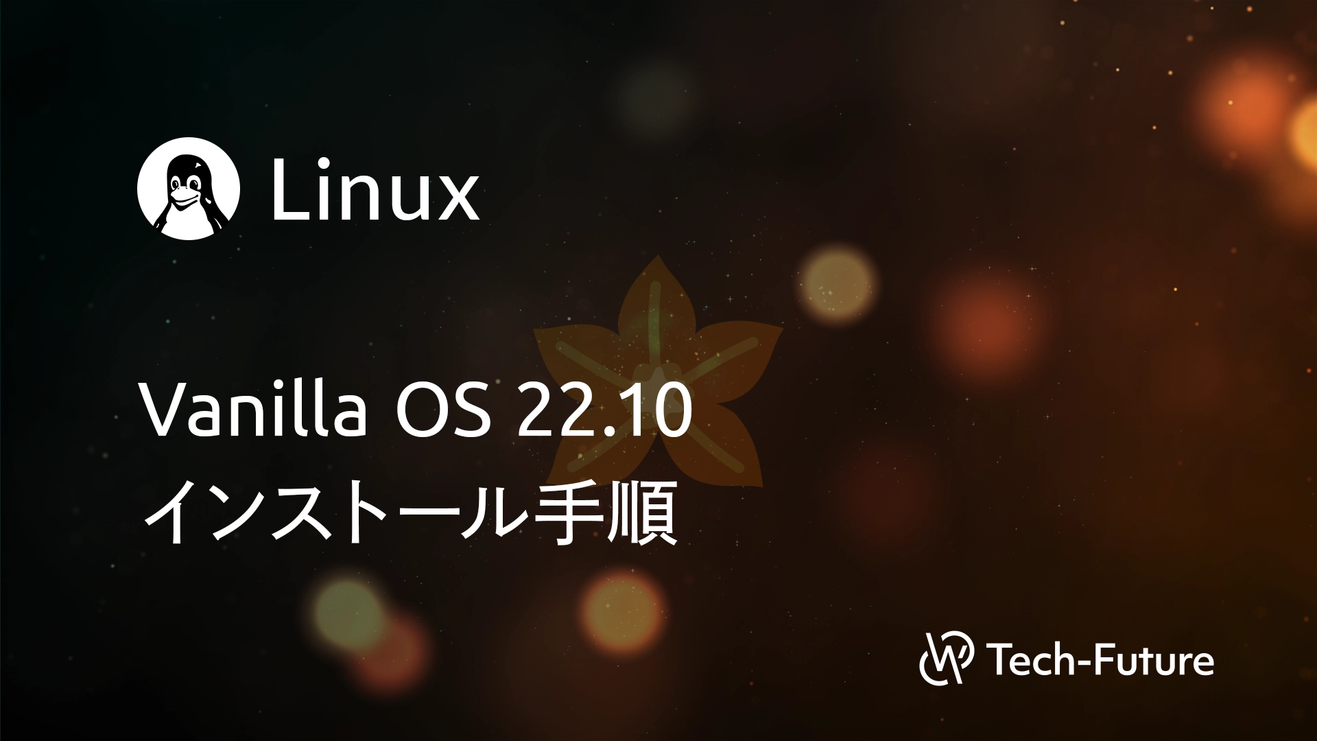 【Linux】Vanilla OS 22.10 インストール手順 | willserver for tech-future